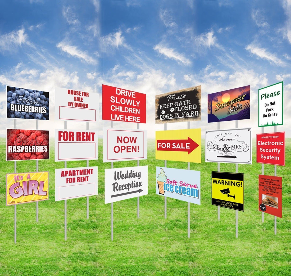 Custom Yard Signs | Corrugated Plastic Sign Printing